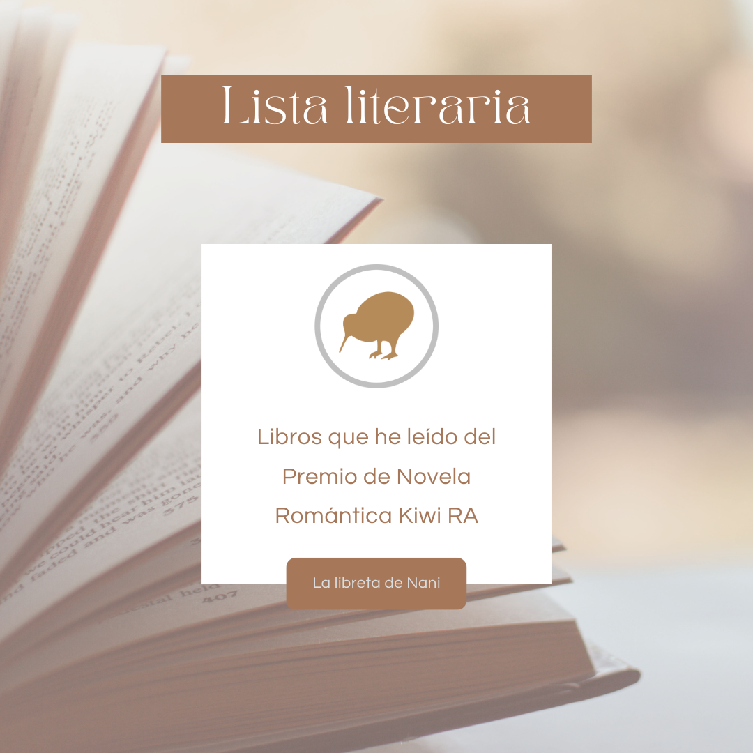 Libros que he leído del Premio de Novela Romántica Kiwi RA – La libreta de Nani