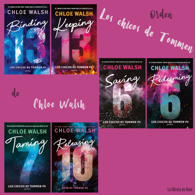 Orden Los Chicos de Tommen de Chloe Walsh – La libreta de Nani