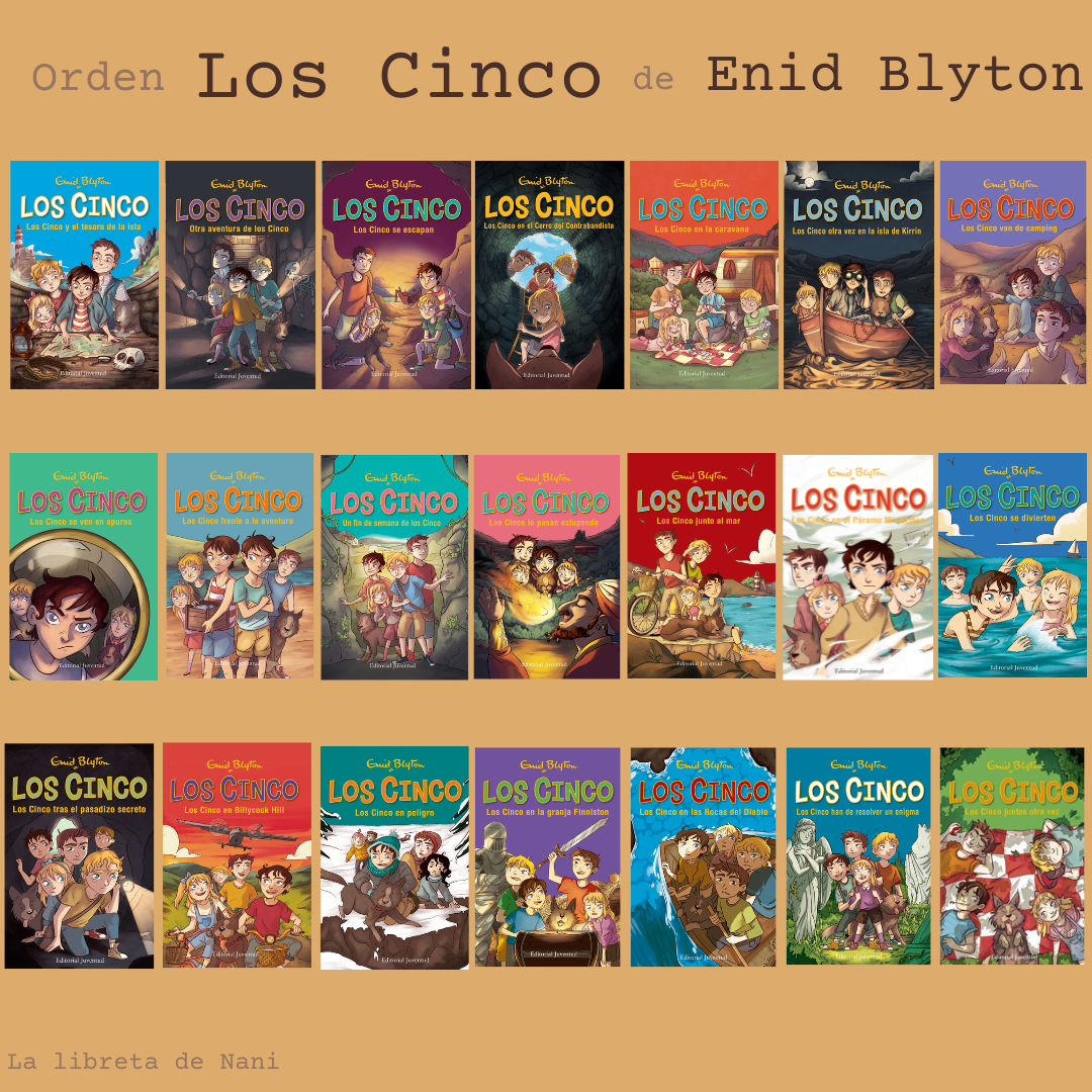 Orden Los Cinco de Enid Blyton – La libreta de Nani