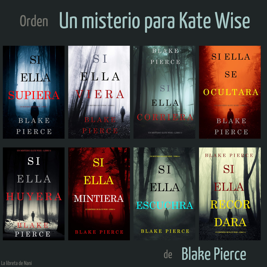 Orden Un misterio para Kate Wise – Blake Pierce – La libreta de Nani